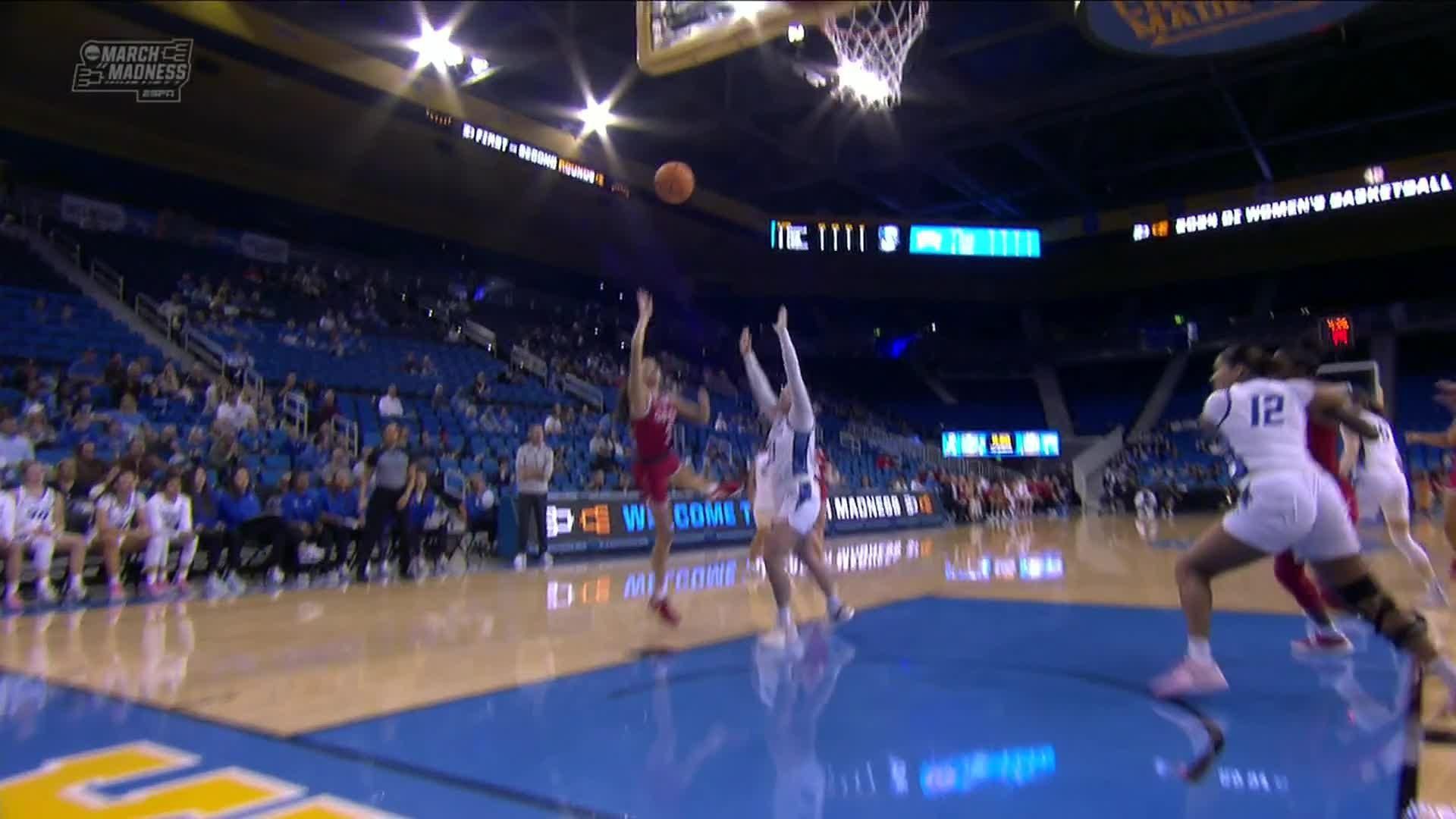 Kiara Jackson scores the inside bucket for UNLV - ESPN Video