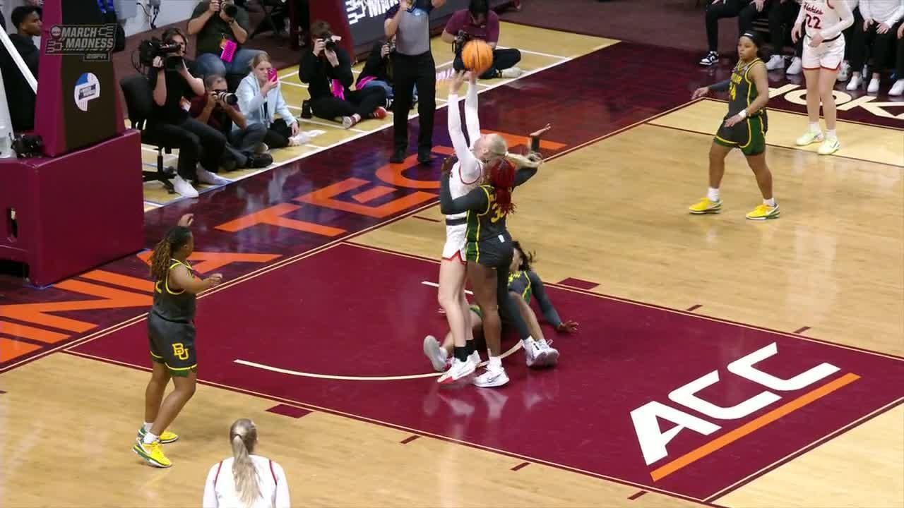 Clara Strack floats in another and-1 for Virginia Tech - ESPN Video