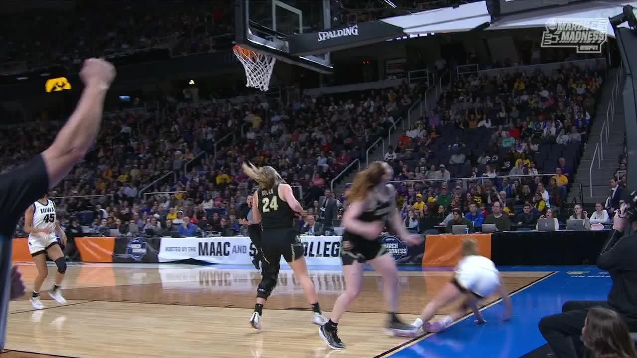 Hannah Stuelke makes a great defensive play for the steal - ESPN Video