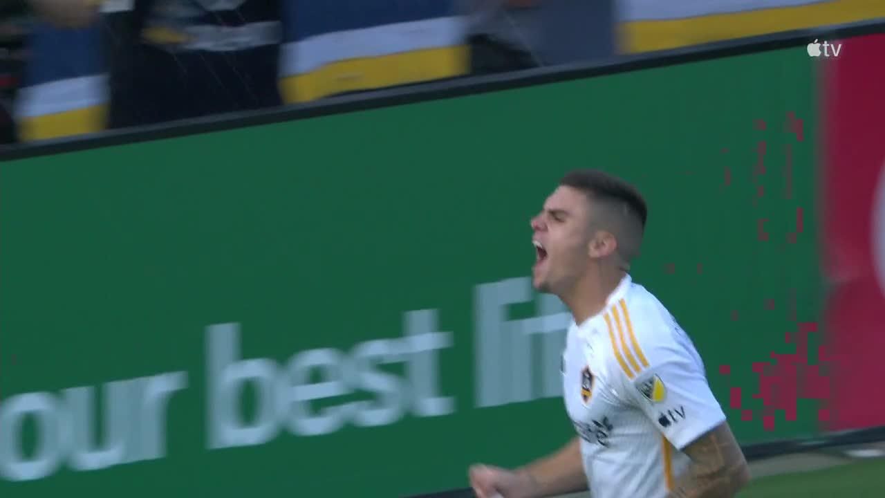 Gabriel Pec opens scoring for LA Galaxy - ESPN Video