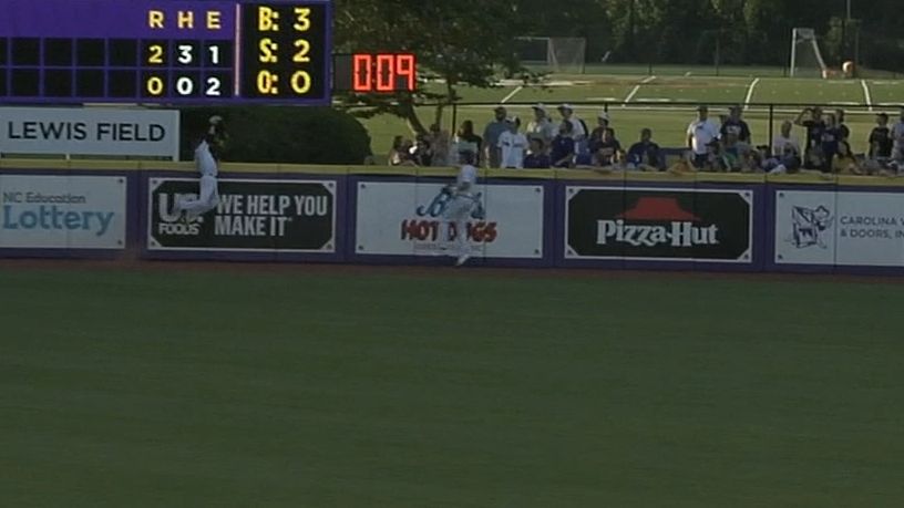 ECU's Ryley Johnson makes sensational HR robbery at the wall - ESPN Video