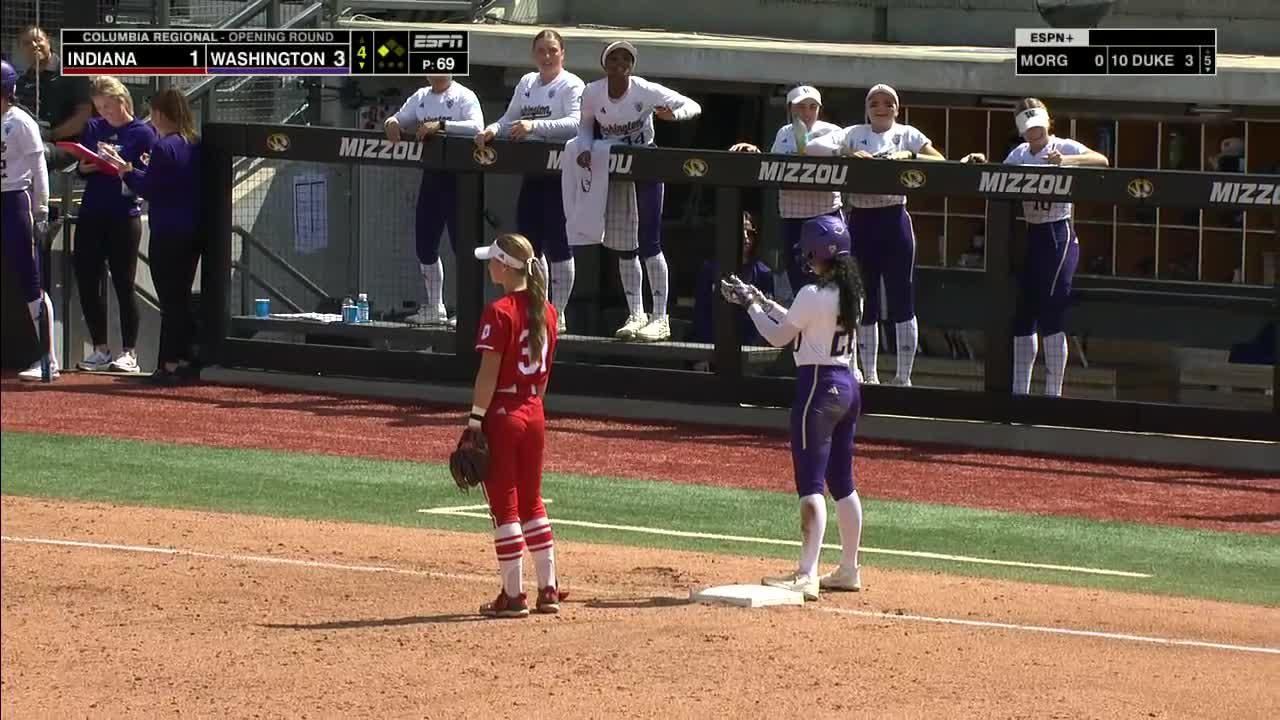 Kinsey Fiedler finds the gap for an RBI triple - ESPN Video