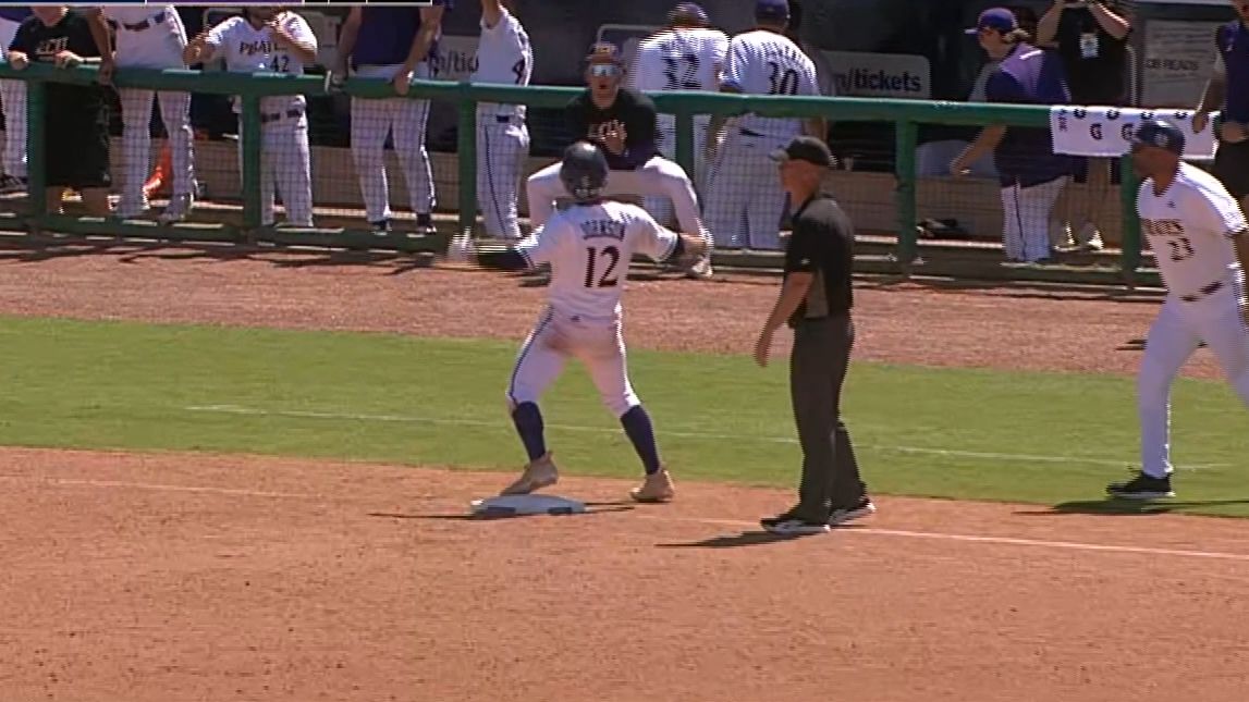 ECU's Ryley Johnson clears the bases with a triple - ESPN Video