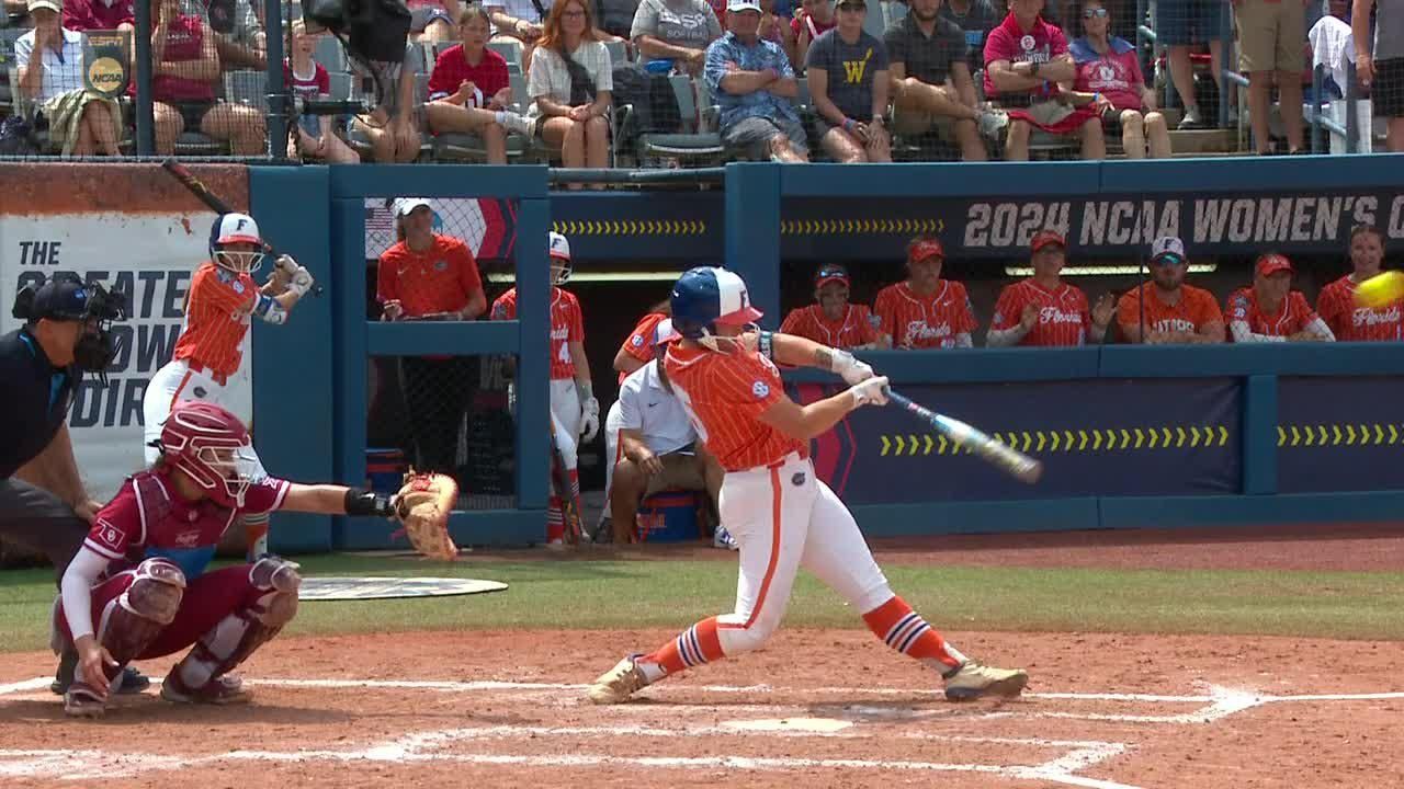 Reagan Walsh smacks a 3-run HR to left - ESPN Video