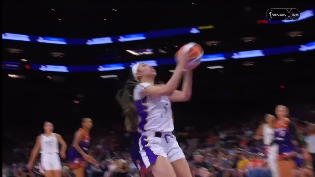 Dearica Hamby banks in layup for the Sparks - ESPN Video