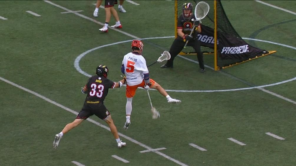 Connor Fields goes between his legs for an incredible Archers goal ...