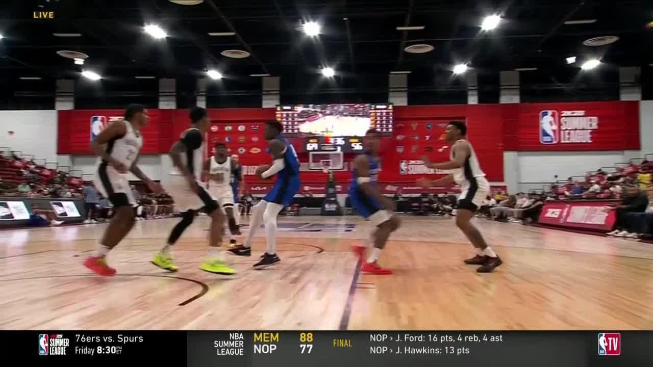 Trevon Scott makes beautiful dish for a basket - ESPN Video