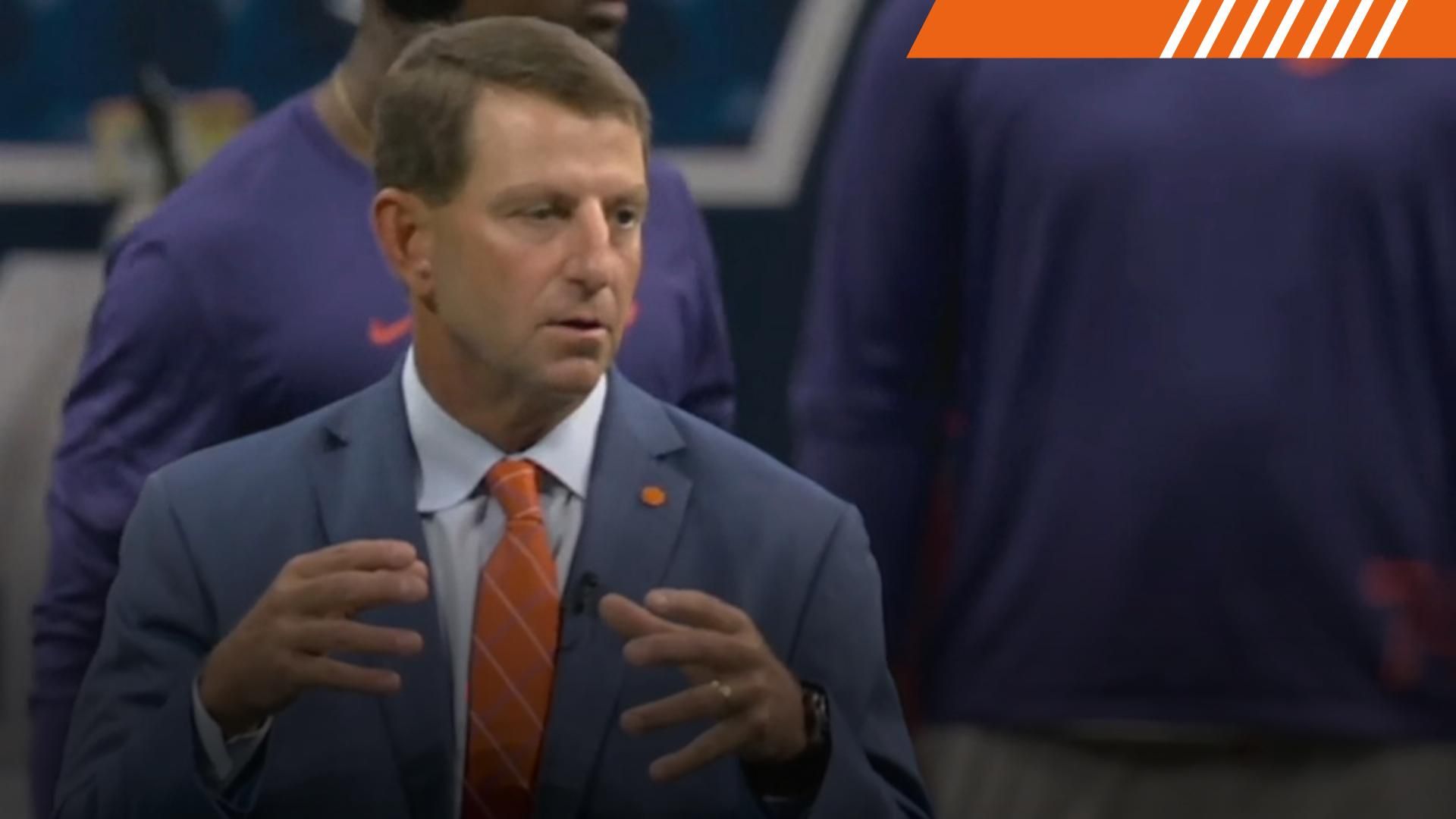 Dabo ahead of UGA matchup: 'It's not about the scoreboard today' - ESPN ...