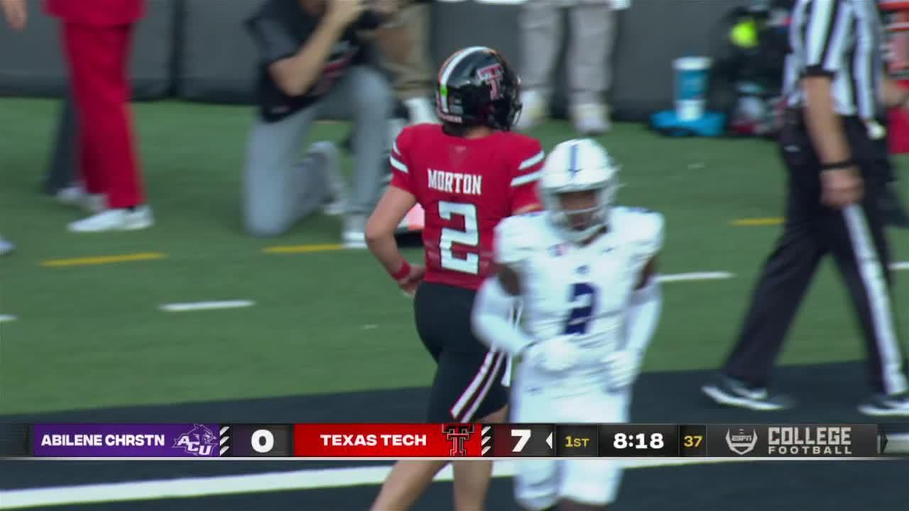Behren Morton throws 4-yard touchdown pass vs. Abilene Christian - ESPN ...
