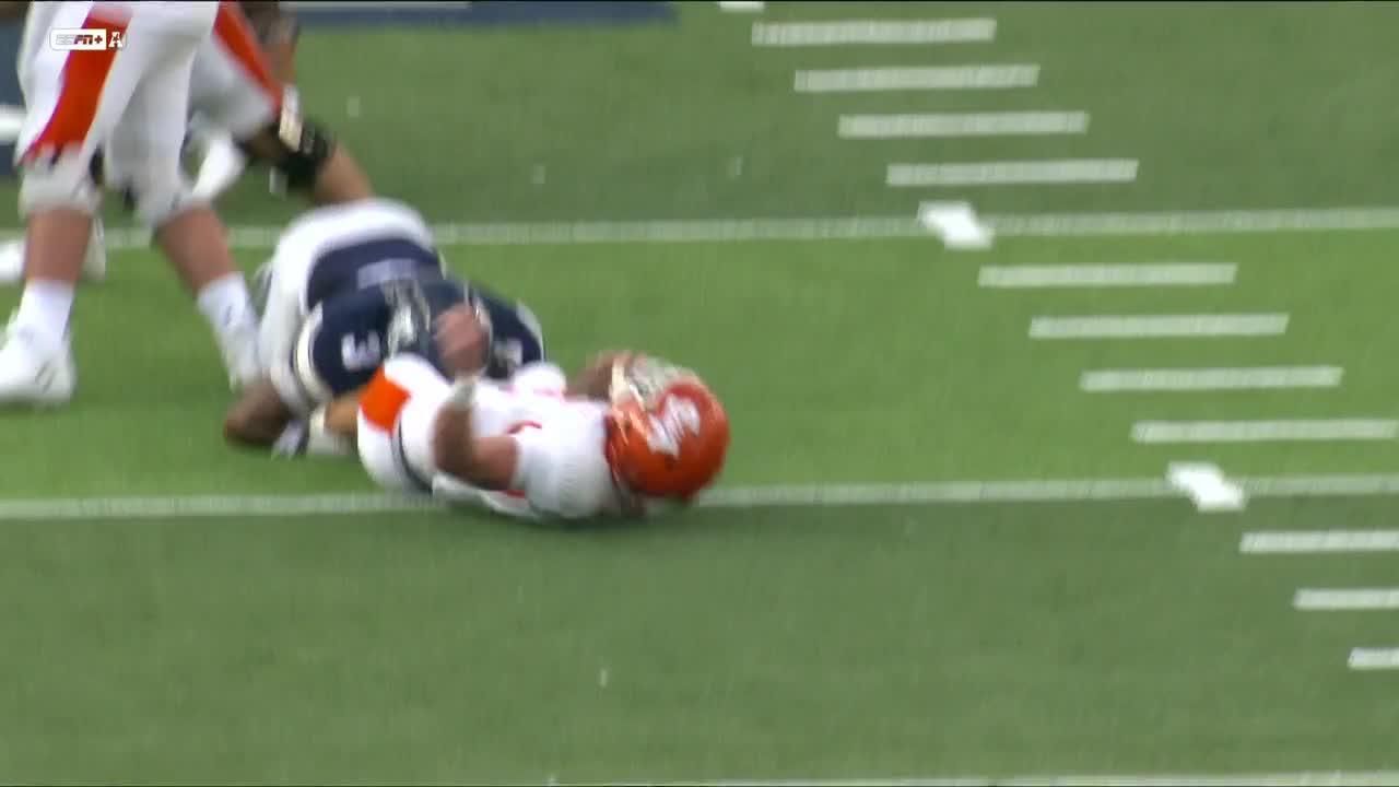 Ty Anthony Morris makes timely sack vs. Sam Houston - ESPN Video