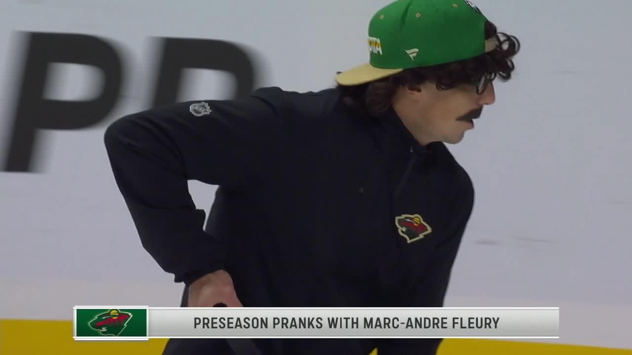 Marc-Andre Fleury moonlights as ice crew in preseason prank - ESPN Video