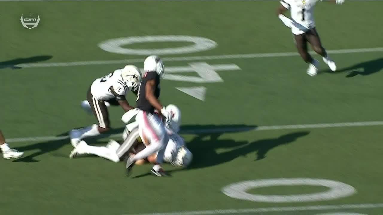 Tate Hallock had an interception vs. Ball State - ESPN Video