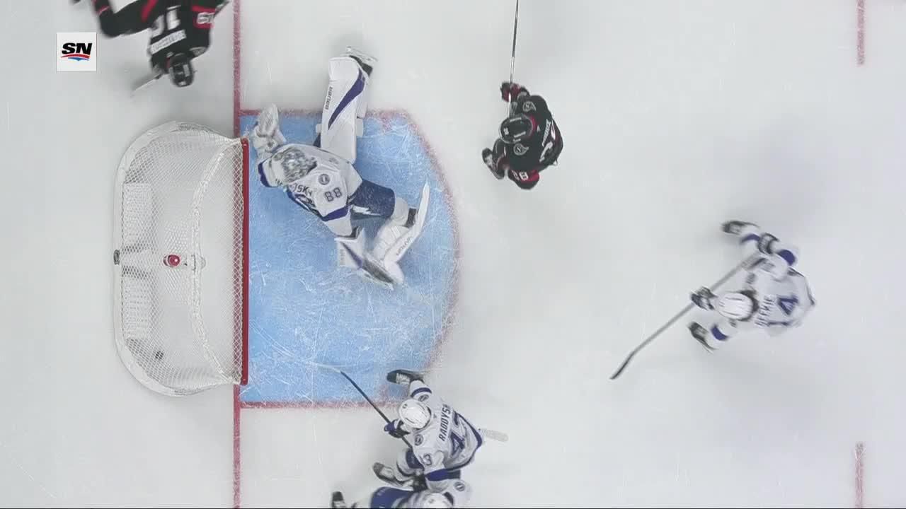 Drake Batherson scores goal for Senators - ESPN Video