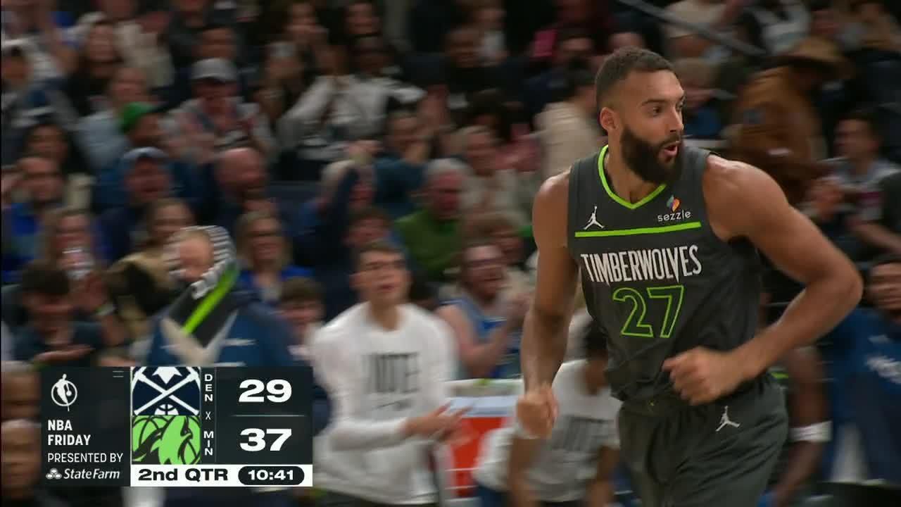 Rudy Gobert tips it in for the Timberwolves - ESPN Video