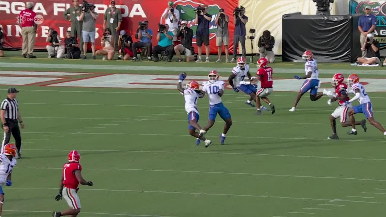 Carson Beck tosses his 2nd INT of the first half - ESPN Video