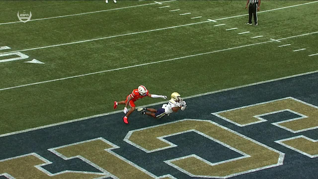 Georgia Tech's Chase Lane makes an incredible TD catch - ESPN Video