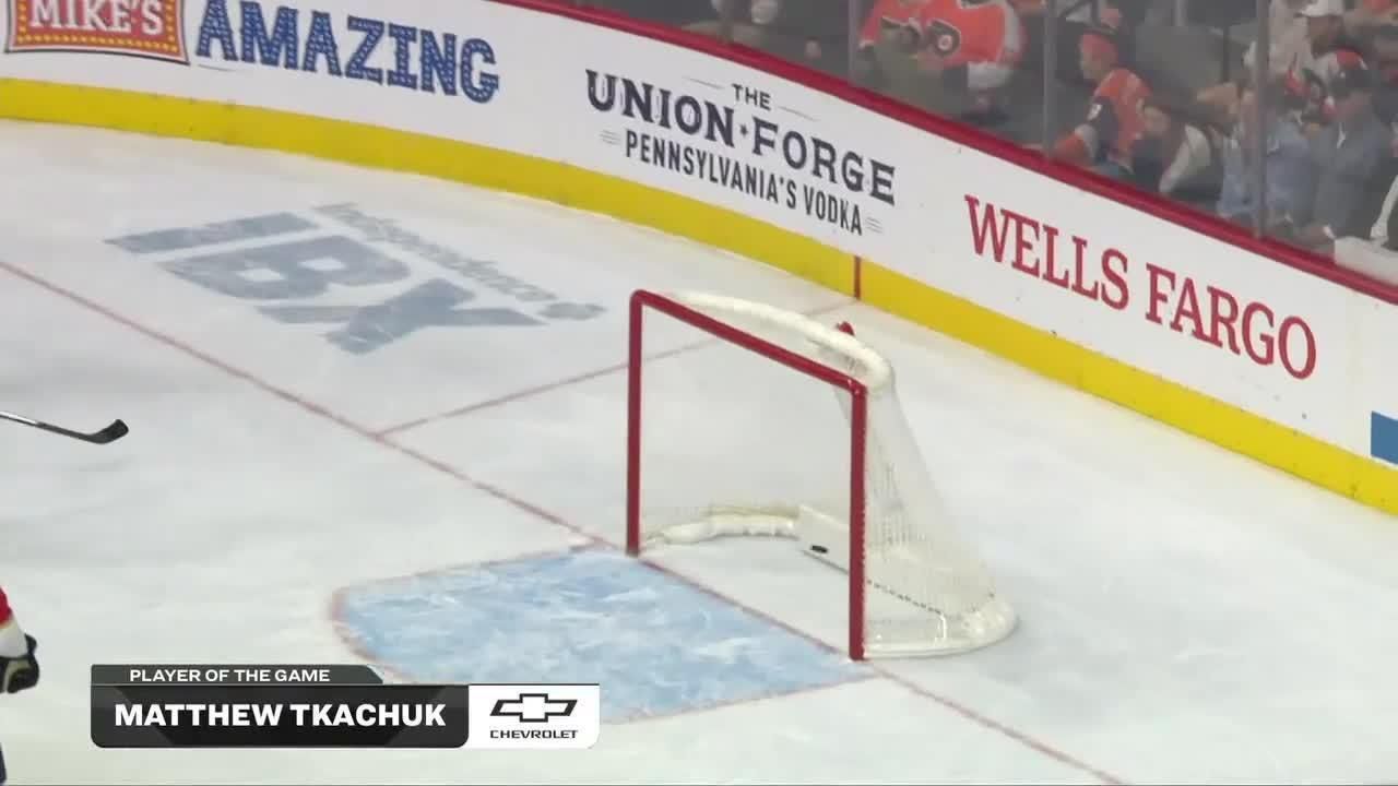 Matthew Tkachuk scores goal vs. Flyers - ESPN Video