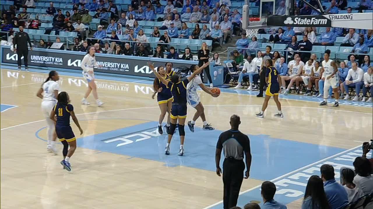 Grace Townsend weaves in for a tough UNC layup - ESPN Video