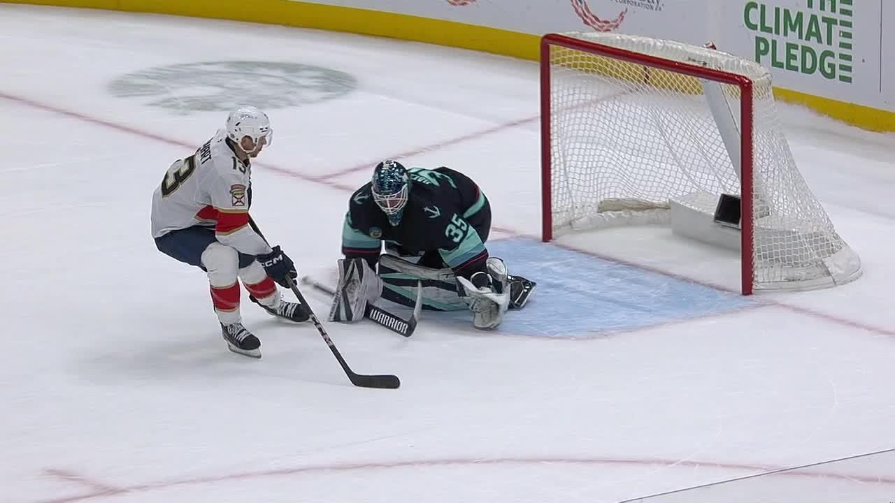 Sam Reinhart ices the shootout as Panthers prevail over Kraken - ESPN Video