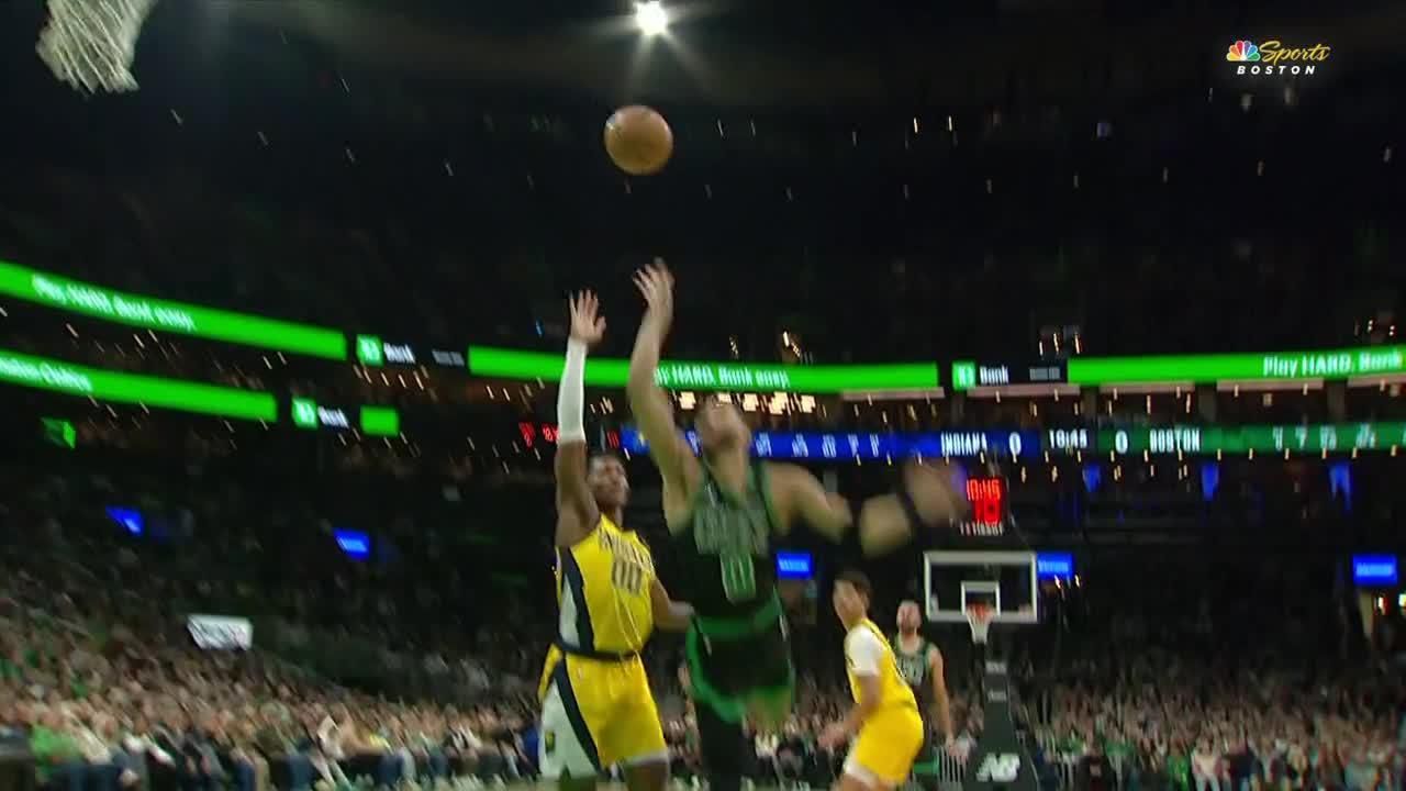 Jayson Tatum somehow gets the and-1 to fall - ESPN Video