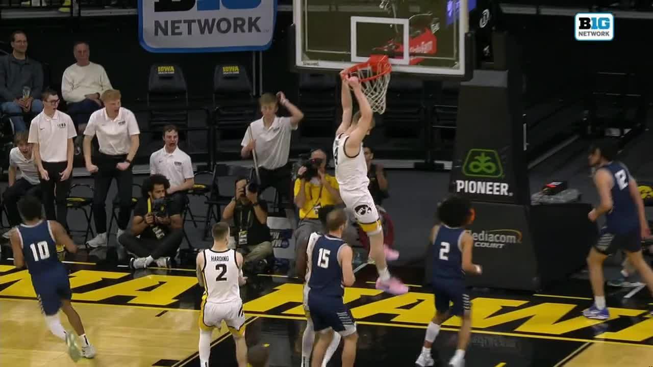 Josh Dix rocks the rim with jam - ESPN Video