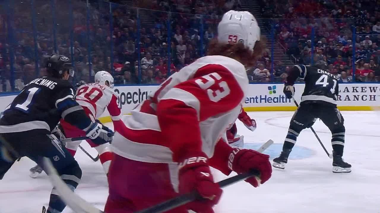 Mitchell Chaffee tallies goal vs. Red Wings - ESPN Video