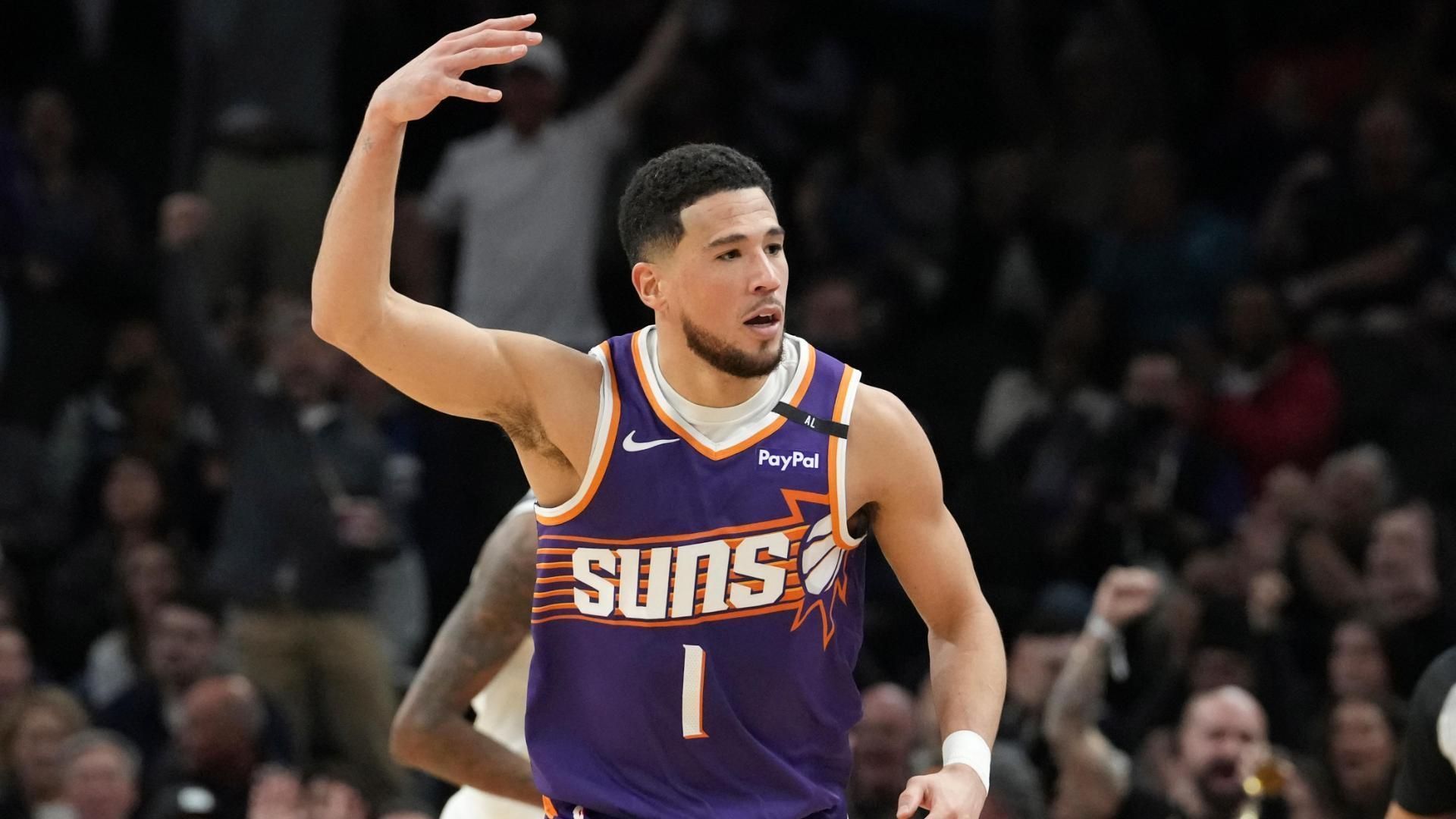 Devin Booker gets the and-1 to fall - ESPN Video