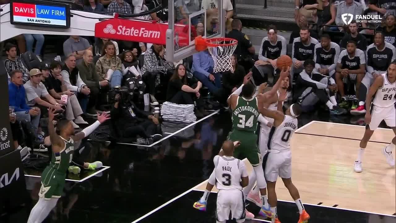 Victor Wembanyama elevates for the big-time block - ESPN Video