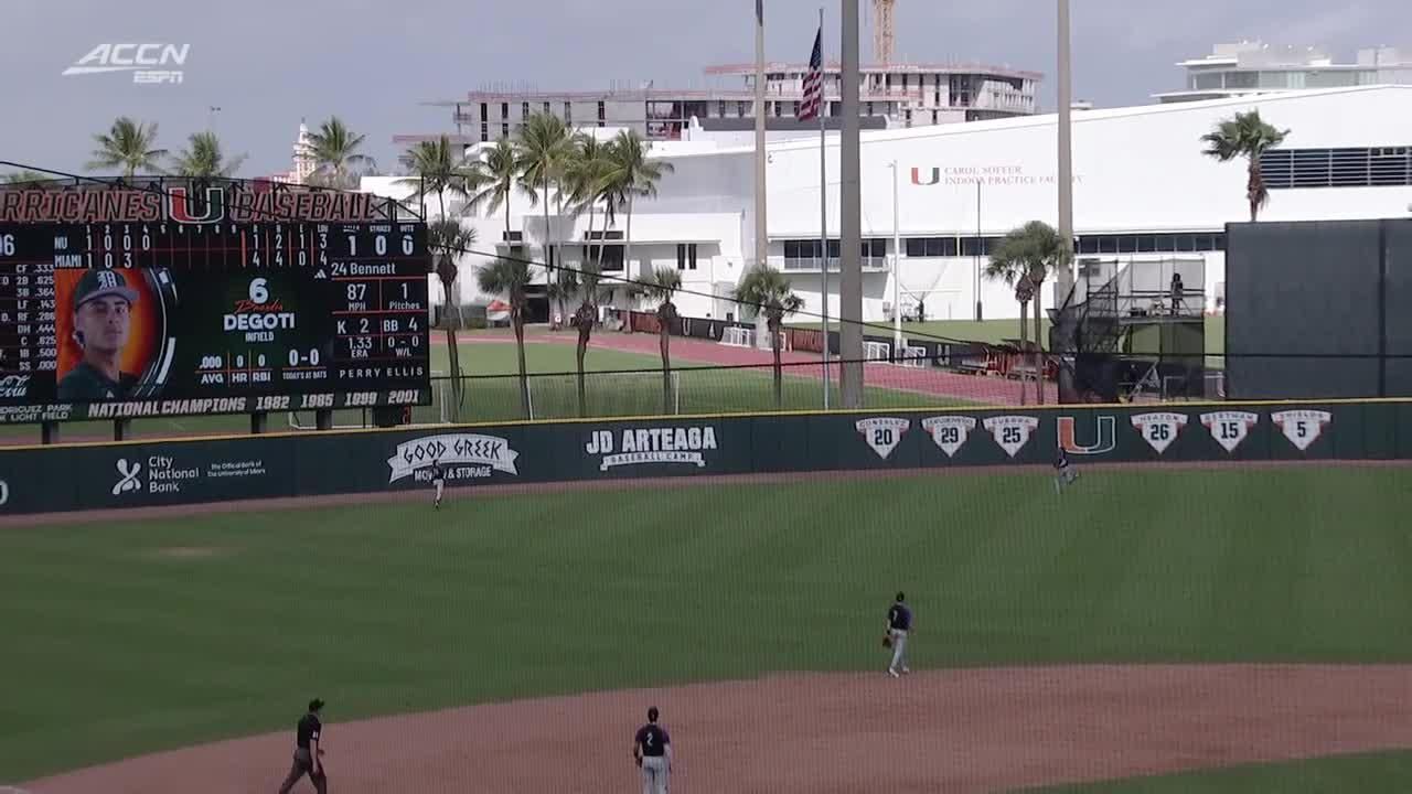 Brandon DeGoti smashes a homer vs. Purple Eagles - ESPN Video