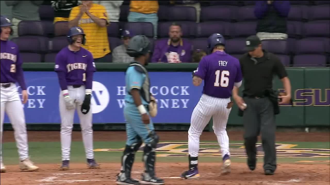 Ethan Frey goes deep for a dinger vs. Jaguars - ESPN Video