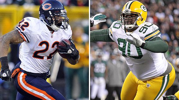 NFL: Matt Forte and B.J. Raji are among this Sunday's most important ...