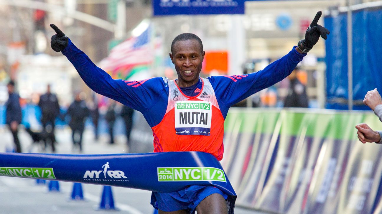 Endurance sports - Kenyans Geoffrey Mutai and Sally Kipyego captured ...