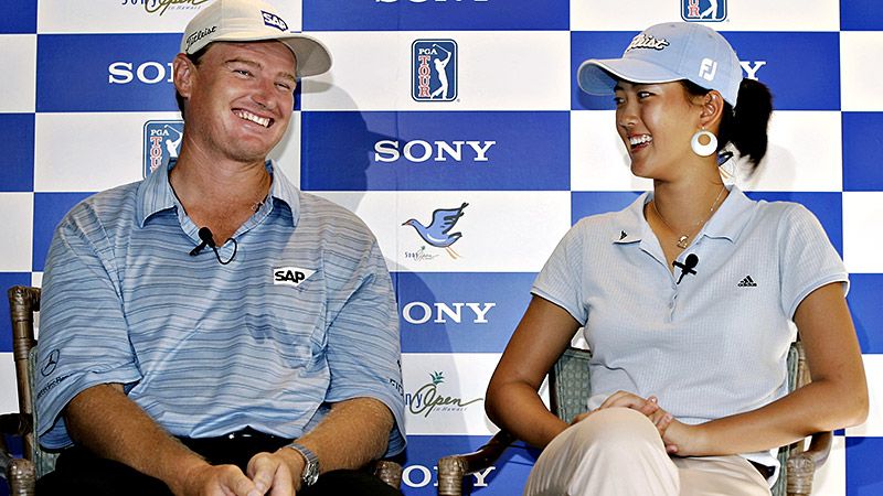 Golfers Michelle Wie and Ernie Els dabbed on 'em - ESPN