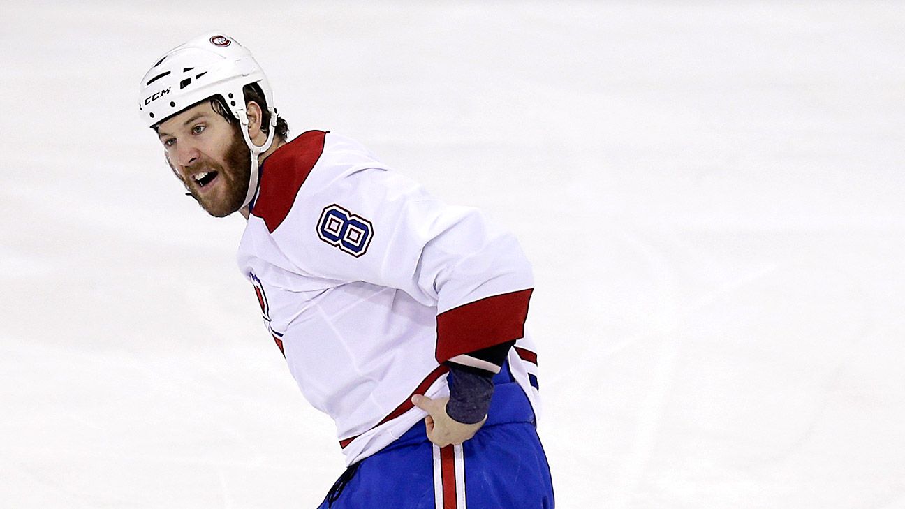 2014 Stanley Cup playoffs -- Brandon Prust reaches out to Derek Stepan ...