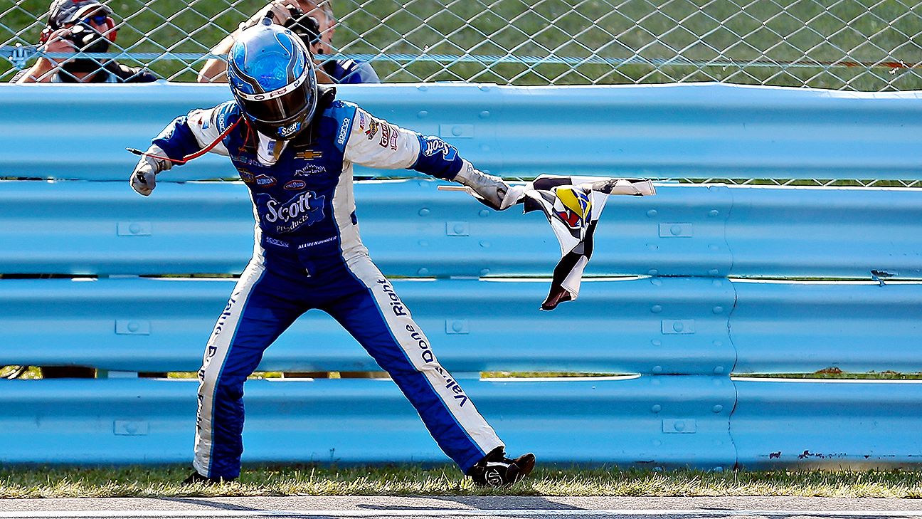 NASCAR - AJ Allmendinger's first win caps somber Sunday at Watkins Glen ...