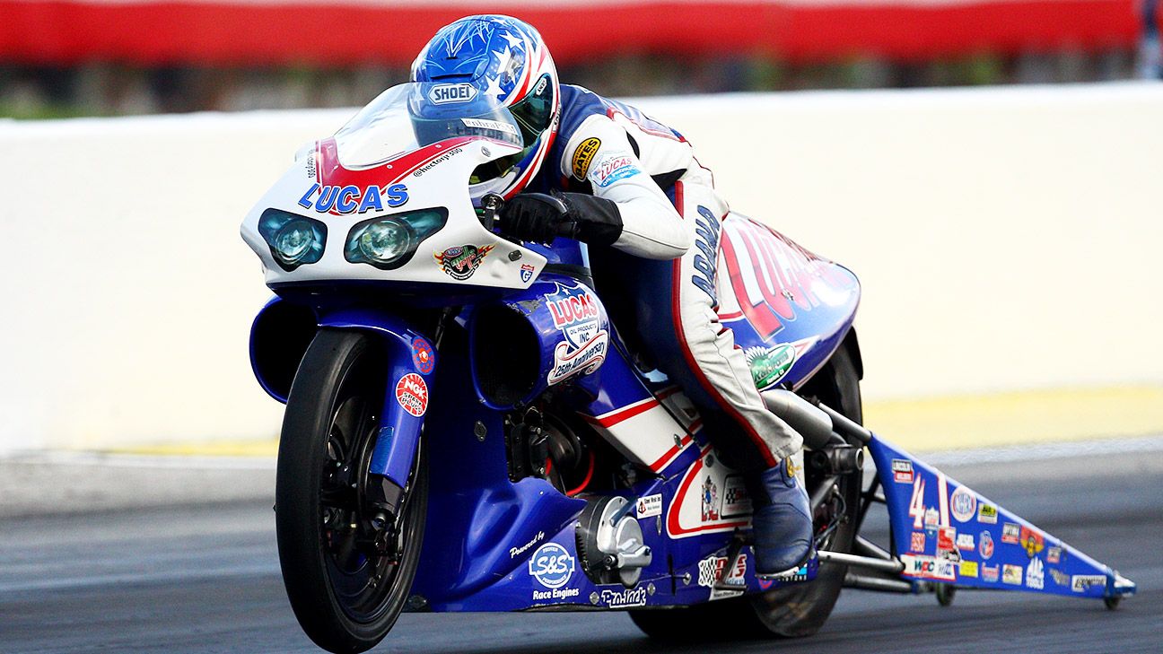 Hector Arana Jr. first to 200 mph in NHRA's Pro Stock Motorcycle - ESPN