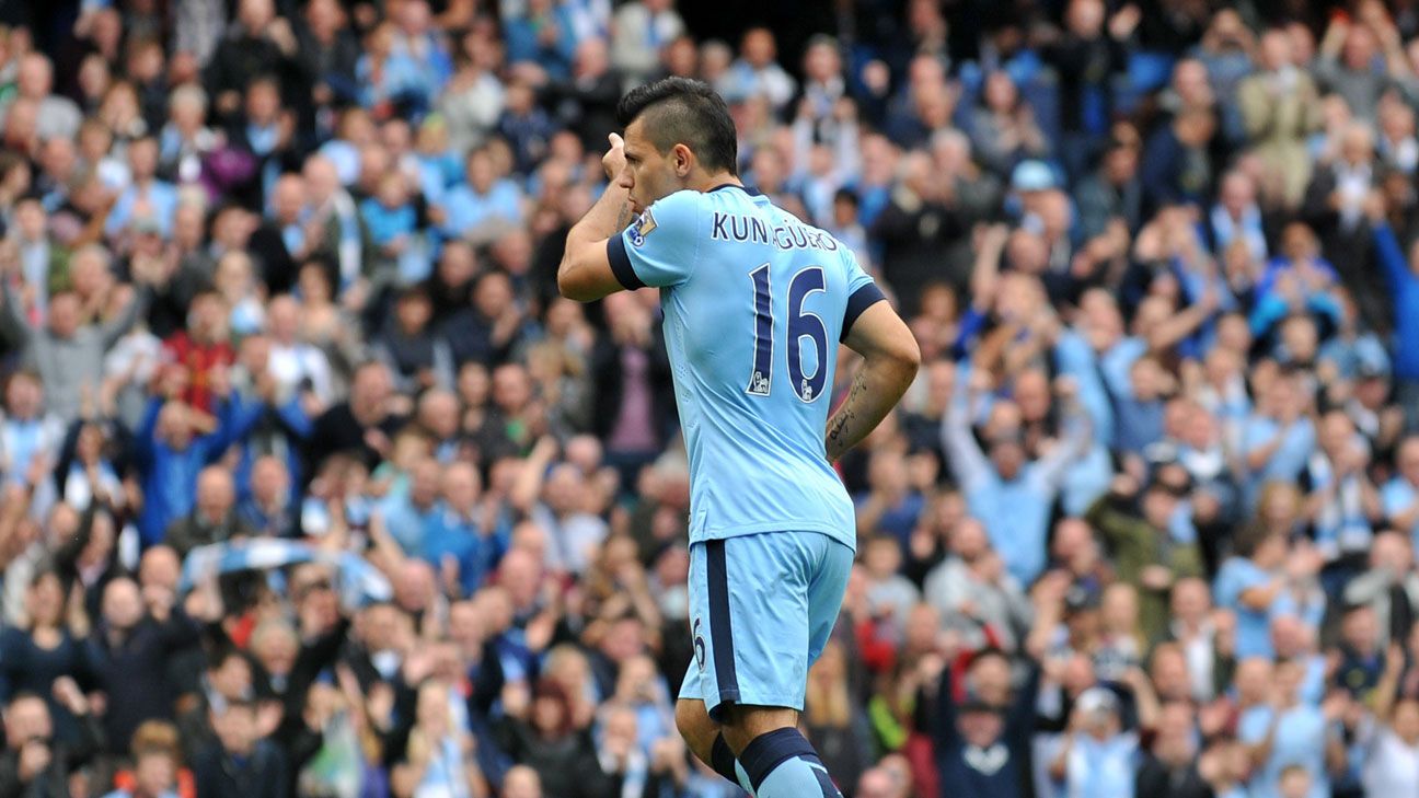 Sergio Aguero named Player of the Year at the 2014 Football Supporters ...