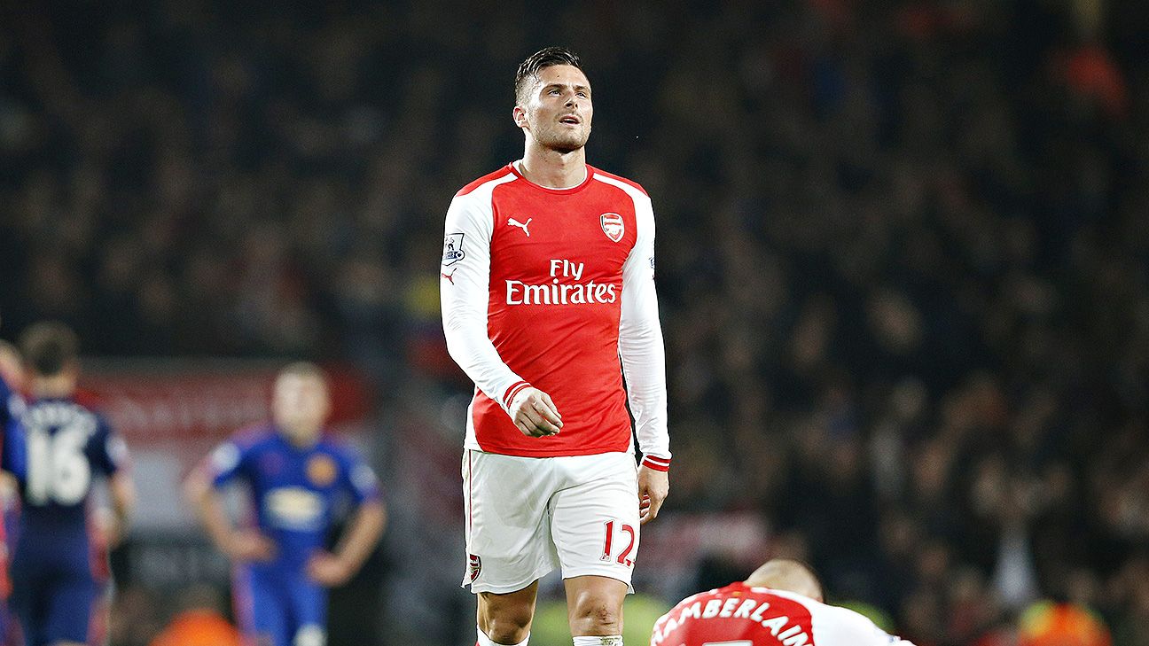 Olivier Giroud to miss UCL group games after Arsenal admin error - ESPN