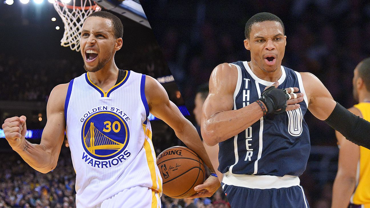 NBA - Stephen Curry, Russell Westbrook among best PGs in West - ESPN