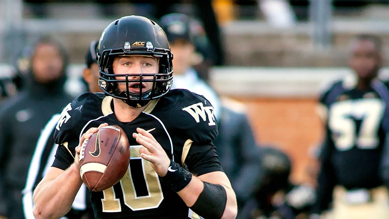 John Wolford comes full circle for bowl-bound Wake Forest - ESPN - ACC ...