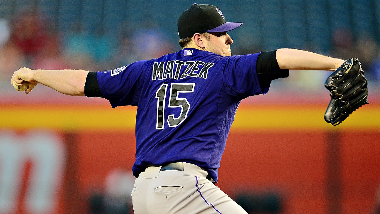 Colorado Rockies LHP Tyler Matzek back after treatment for performance ...