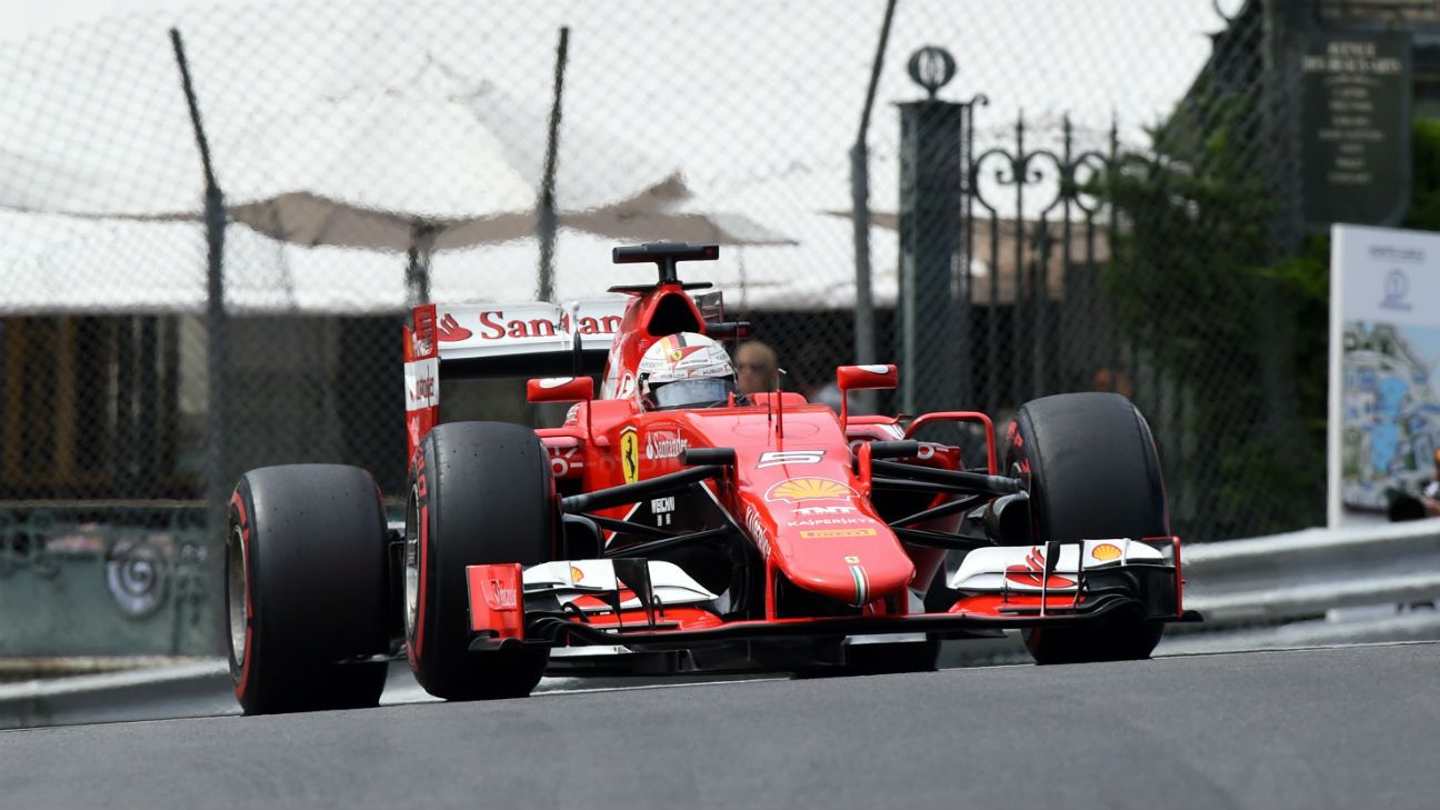 Sebastian Vettel tops Mercedes in final practice at the Monaco Grand ...