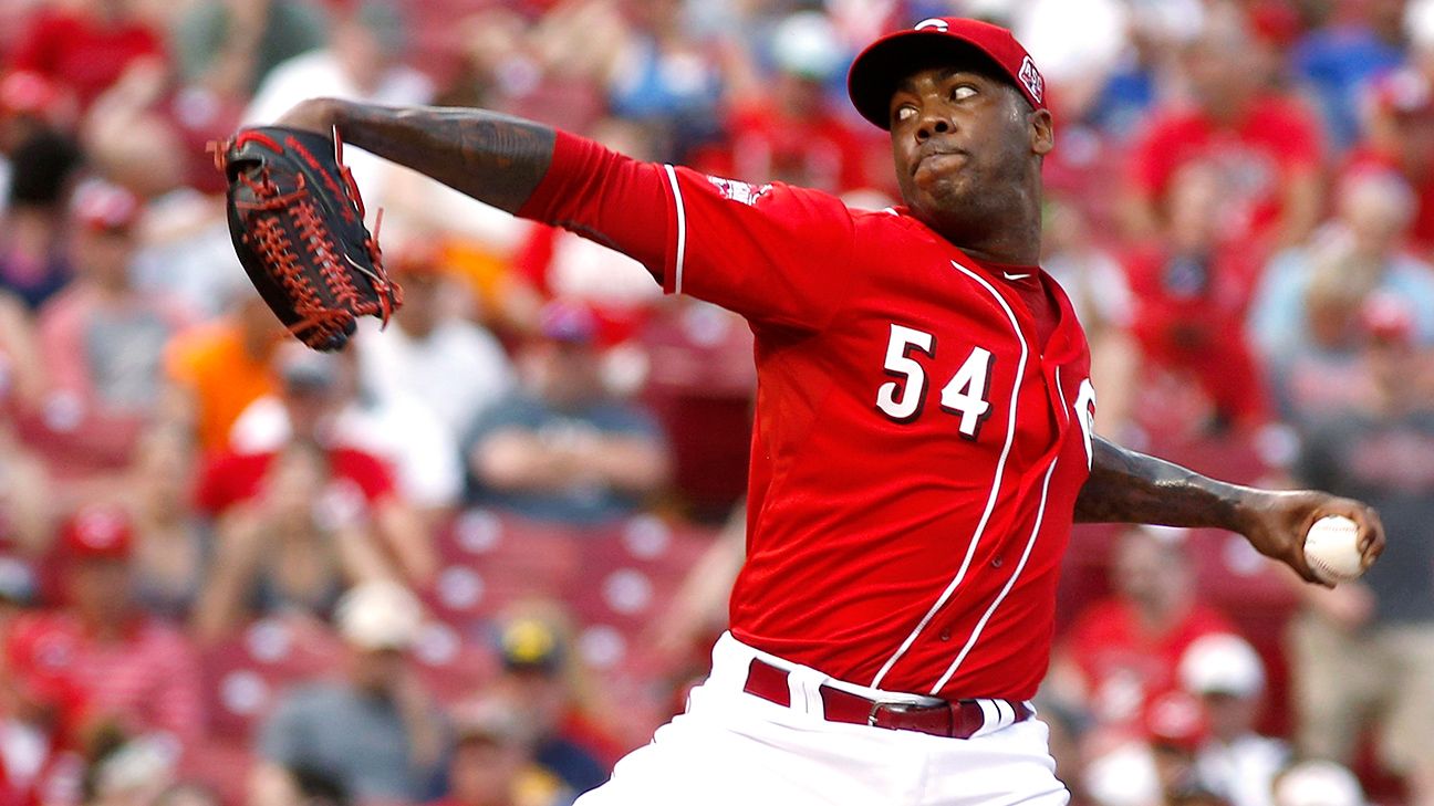Aroldis Chapman of Cincinnati Reds becomes fastest to reach 500 career ...