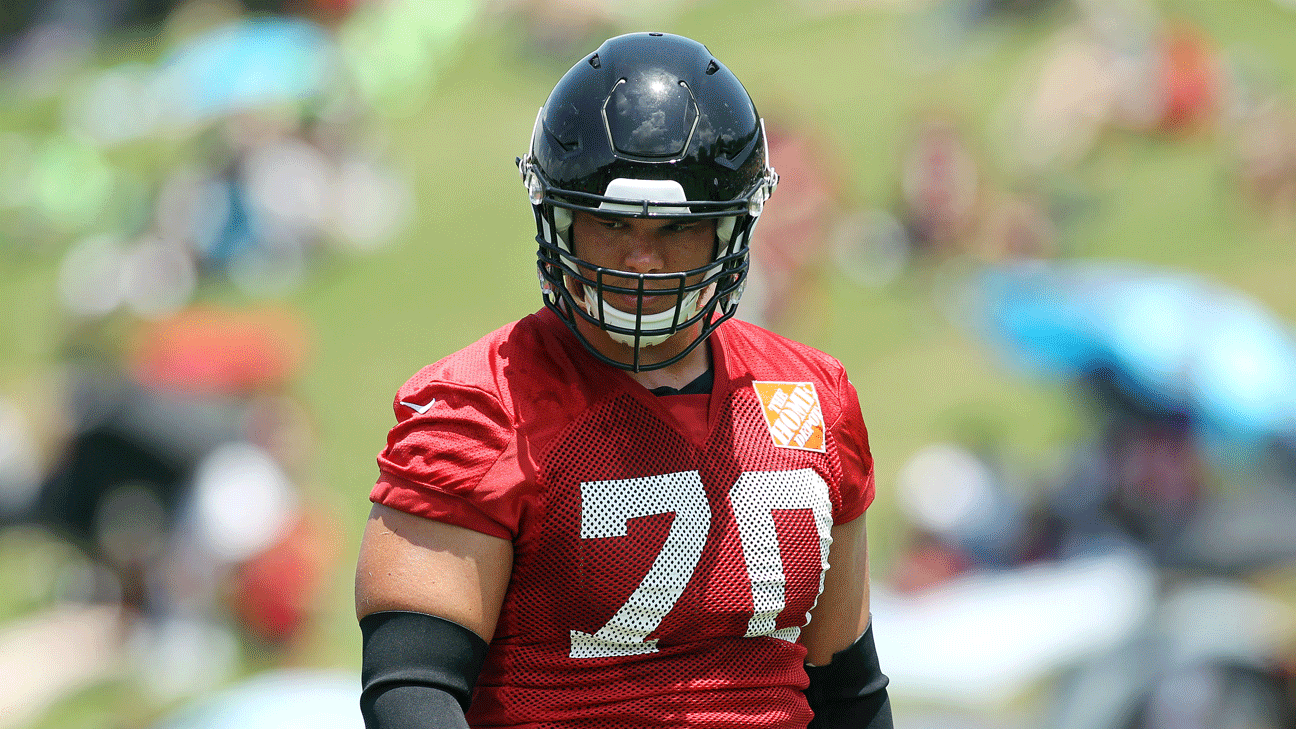 Falcons OL Jake Matthews fully prepared for camp after foot surgery ...