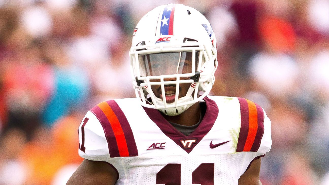 Virginia Tech cornerback Kendall Fuller out for season after knee ...
