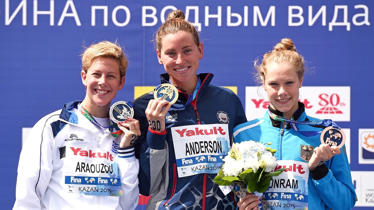 Haley Anderson of US wins 5k open water at world swim - ESPN