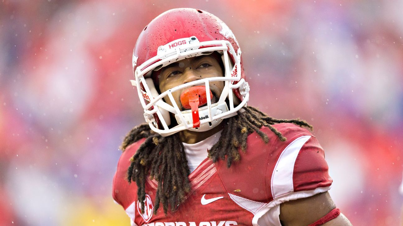Arkansas Razorbacks WR Keon Hatcher out at least 6 weeks with foot ...