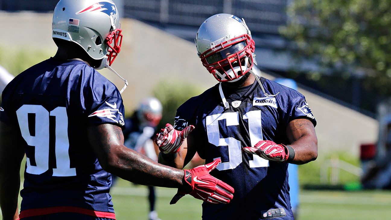 Patriots LB Jerod Mayo making progress in return to football - ESPN ...