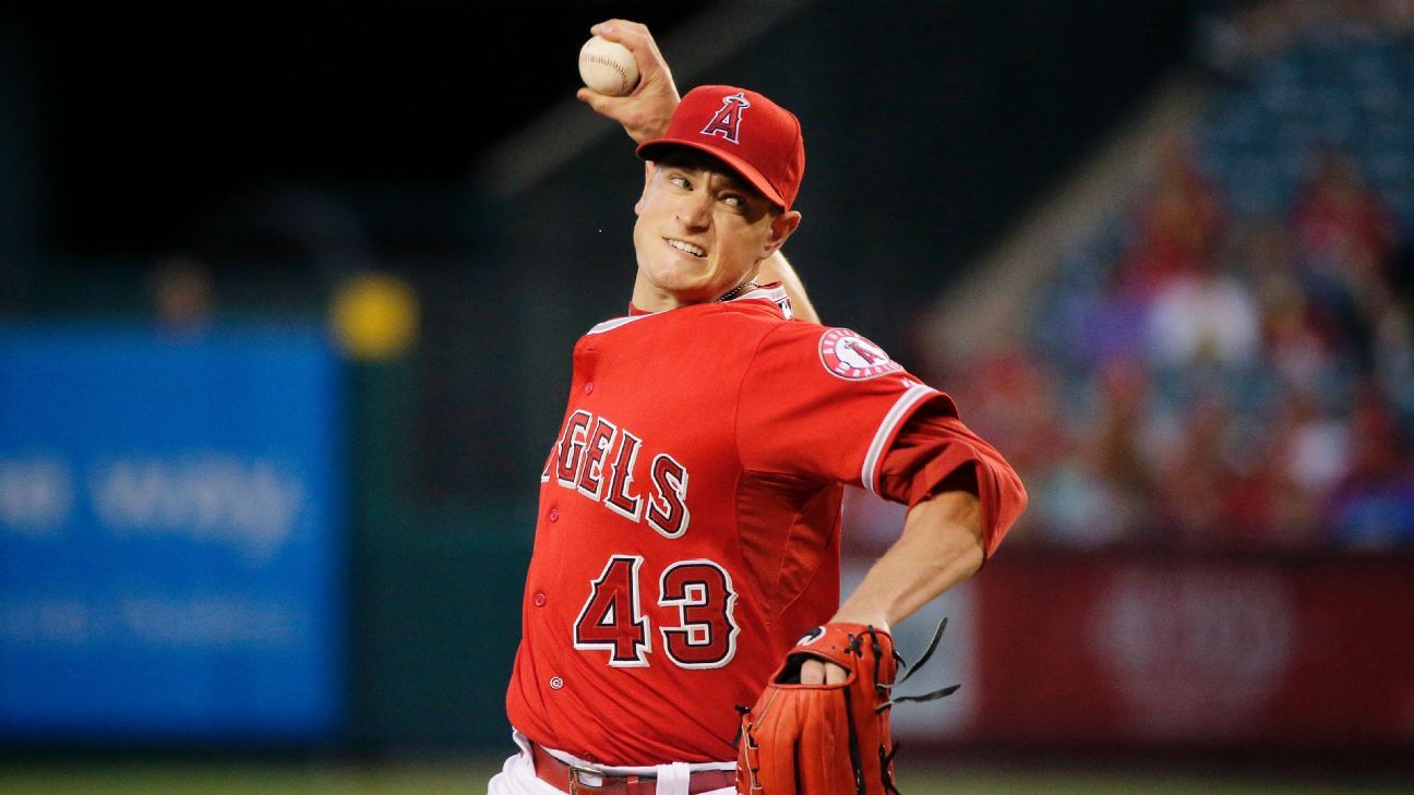 Garrett Richards of Los Angeles Angels sees progress in healing elbow ...