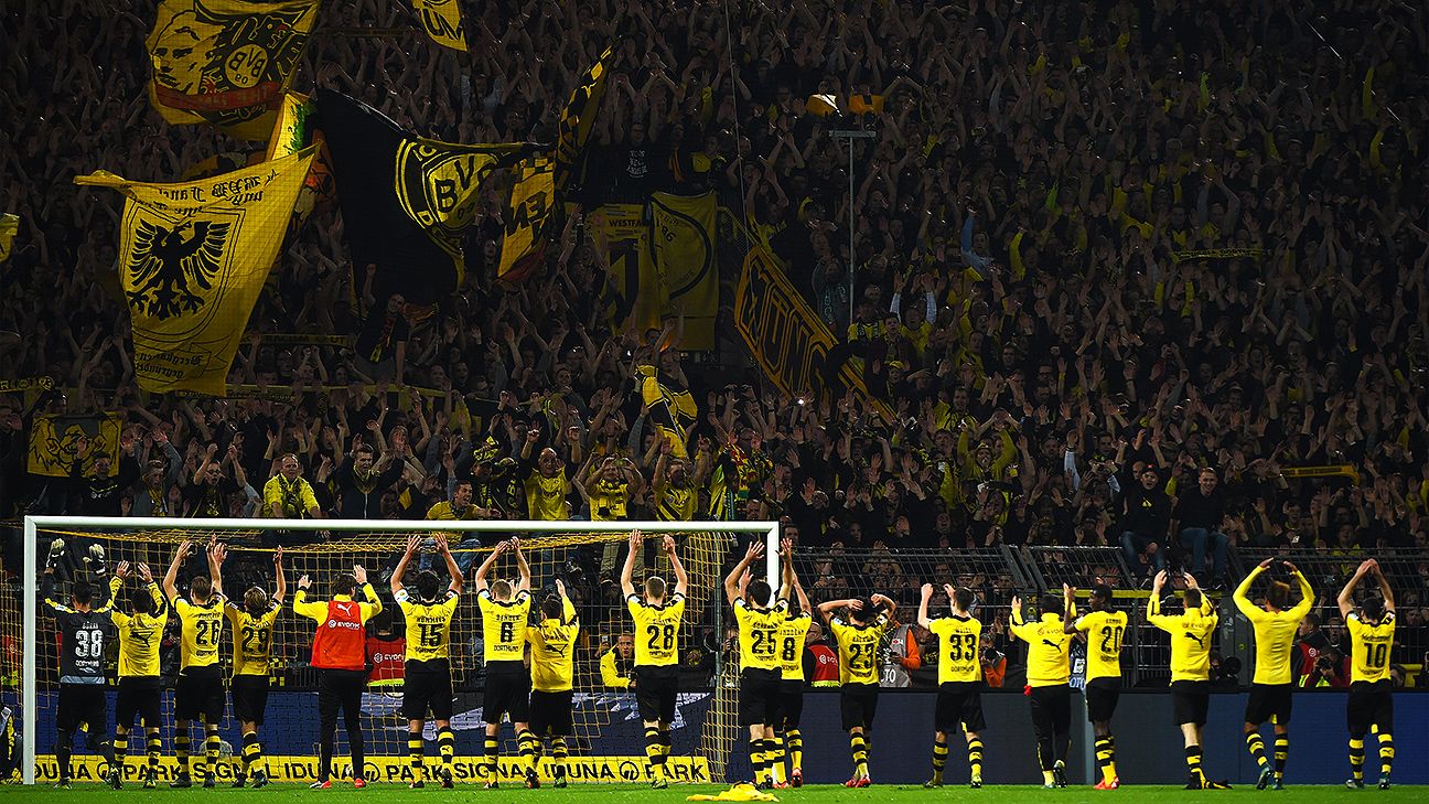 Stadium bans handed out to 88 Borussia Dortmund fans - ESPN
